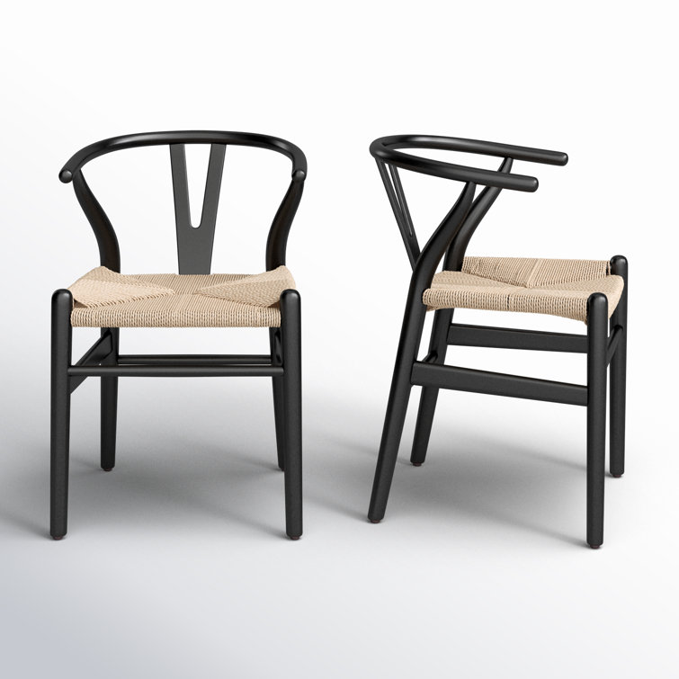 Margo Solid Wood Dining Chair Set of 2 AllModern Color Black Black